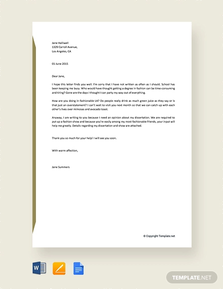 36+ Sample Letter Templates in MS Word | Apple Pages | Google Docs