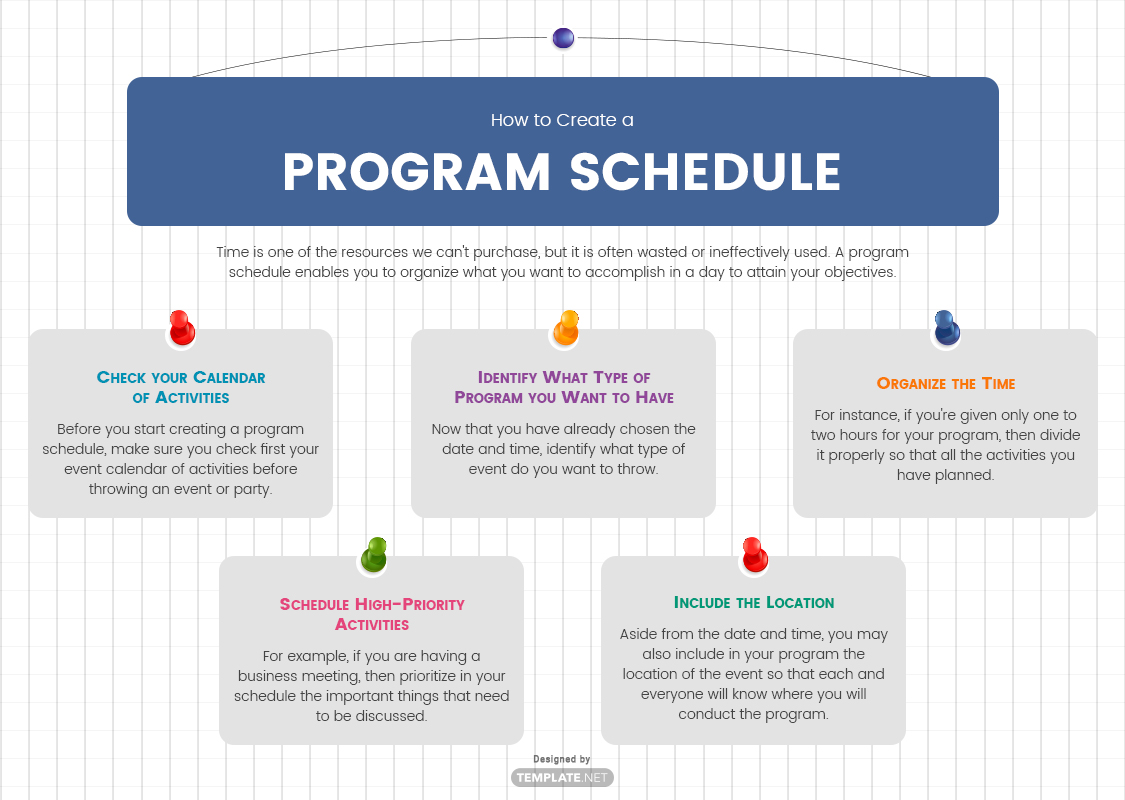 Program Schedule Templates Documents Design Free Download Template