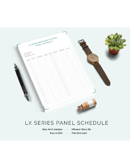 19+ Panel Schedule Templates - DOC, PDF