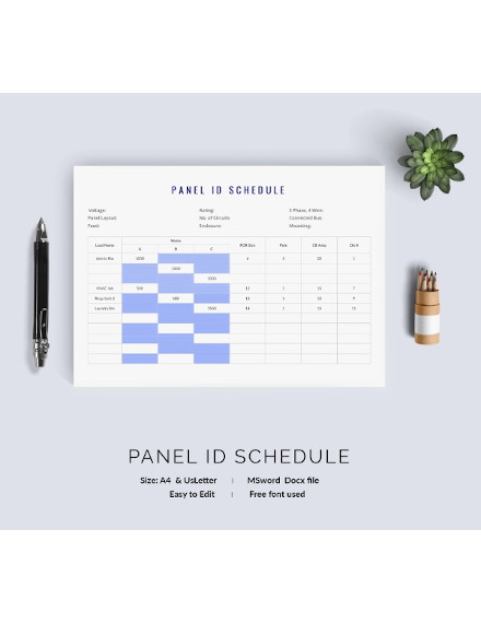 19+ Panel Schedule Templates - DOC, PDF