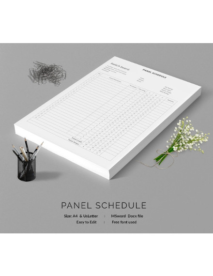 19+ Panel Schedule Templates - DOC, PDF