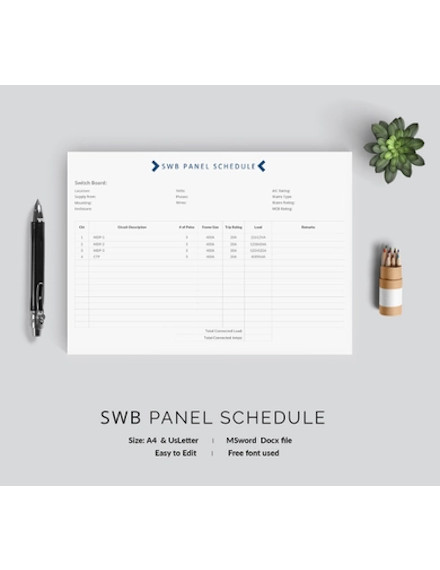 19+ Panel Schedule Templates - DOC, PDF