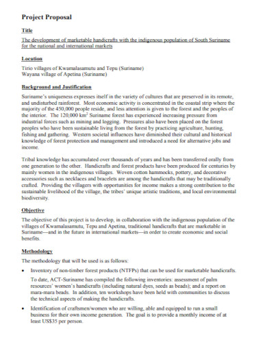 School Project Proposal Template- 16+ Word, PDF Format Download