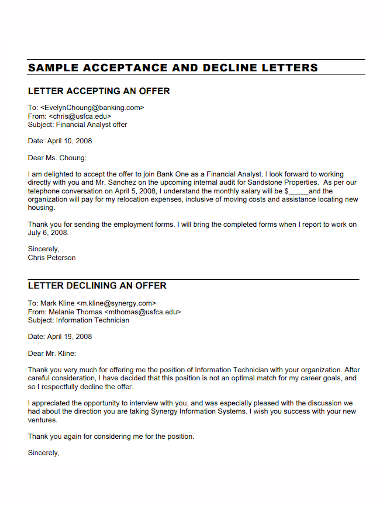 Offer Letter Templates - 17+ Word, PDF Documents Download!