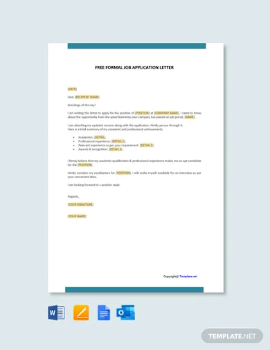 33+ Job Application Letter Templates in Doc