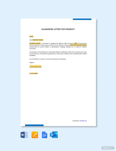 19+ Guarantee Letter Templates - Word, PDF Format Download