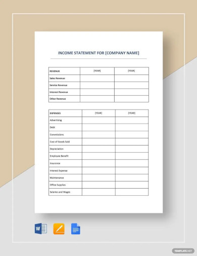 10+ Income and Expenditure Statement Templates in PDF | Word