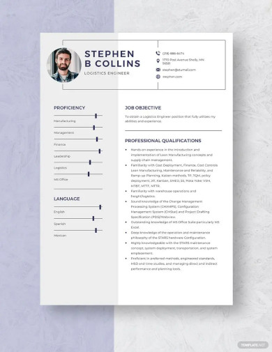 12+ Logistics Resume Templates in PDF | MS Word | Apple Pages