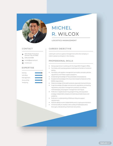 12+ Logistics Resume Templates in PDF | MS Word | Apple Pages