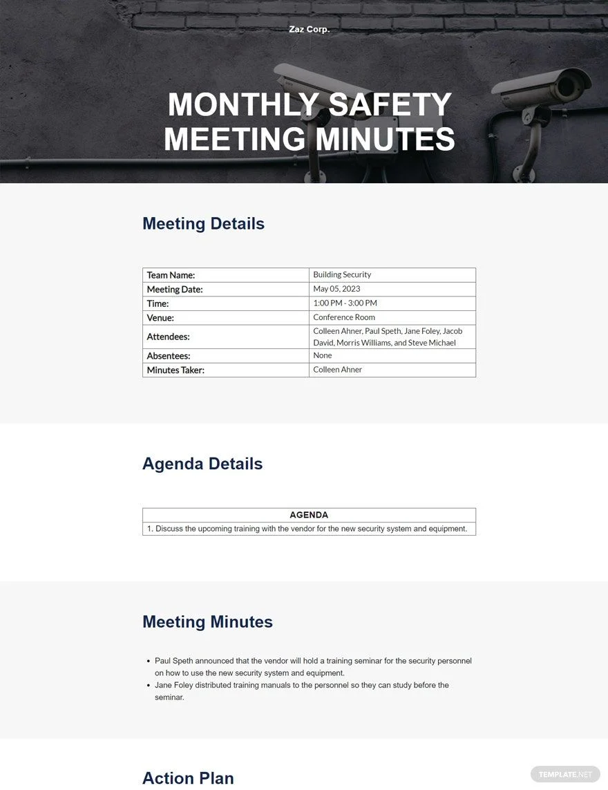 46+ Sample Minutes of Meeting Templates - DOC, PDF