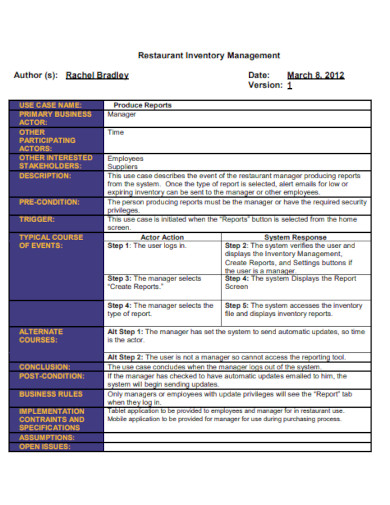 19+ Restaurant Inventory Templates – Sample, Example, Format Download