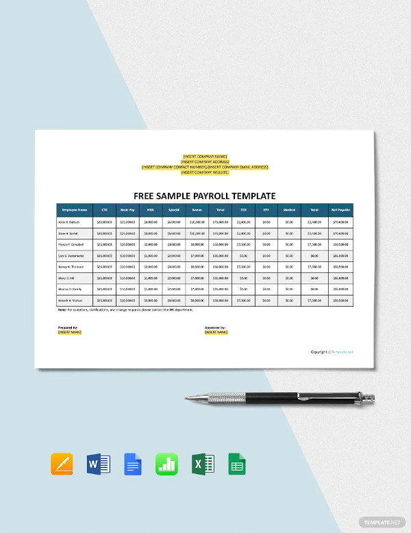 44+ Payroll Templates - PDF, Word, Excel