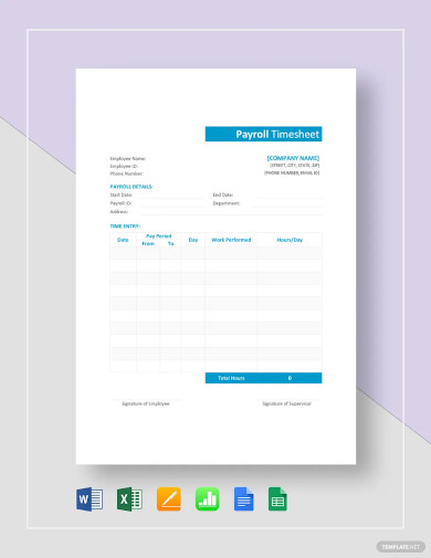 44+ Payroll Templates - PDF, Word, Excel