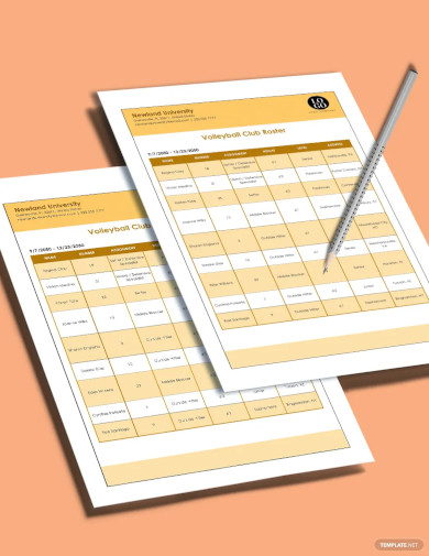 Excel Roster Template - 11+ Excel Documents Download