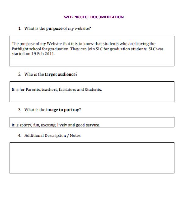 29+ Project Documentation Templates - Free Sample, Example, Format