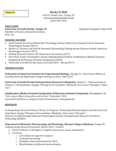 Computer Science Resume Example - 13+ Free Word, PDF Documents Download