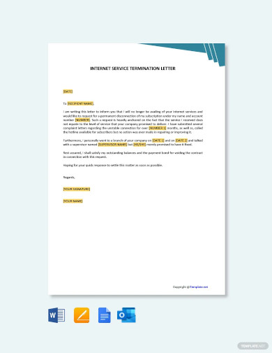 19+ Service Termination Letter Templates - PDF, DOC