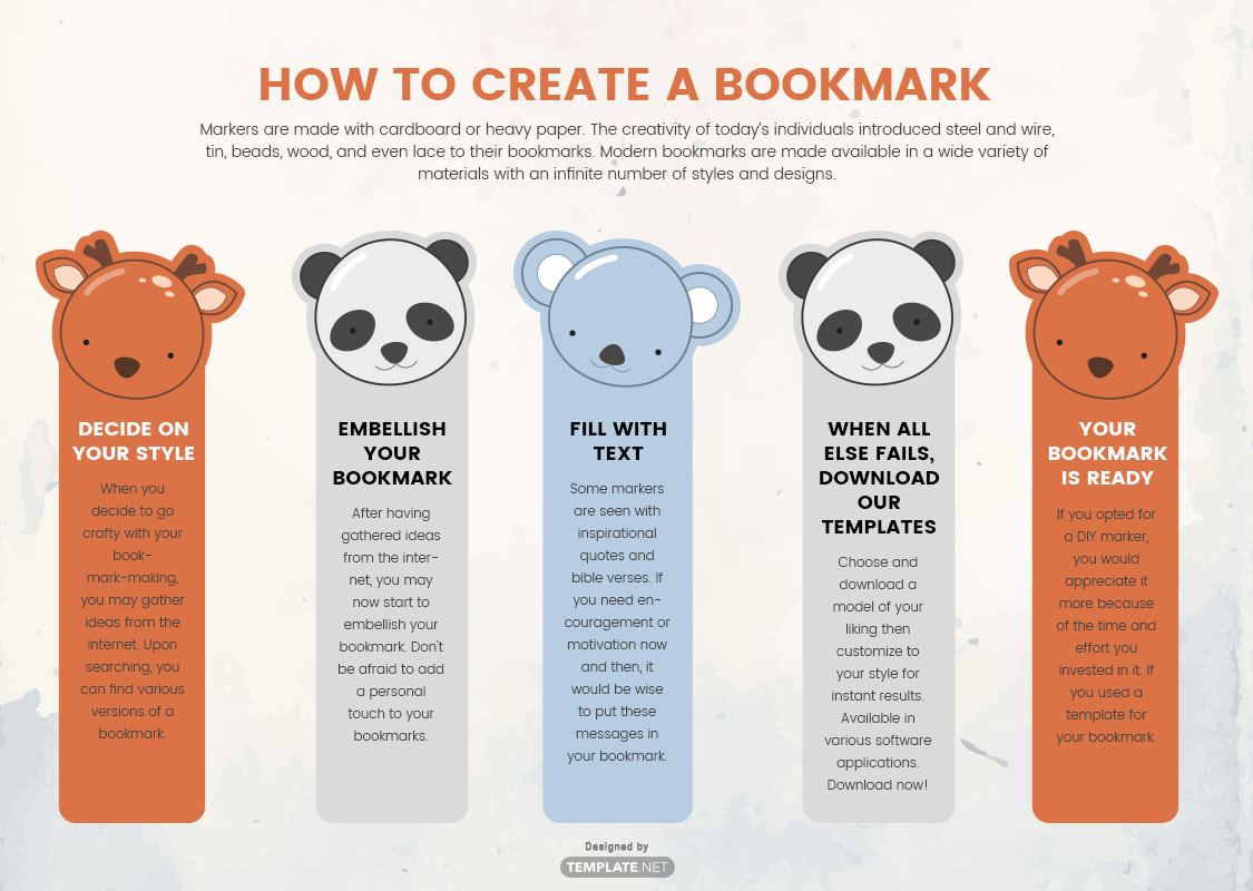 FREE Bookmark Edit Online Download Template