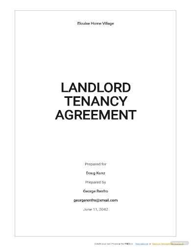 Tenancy Agreement Template - 41+ Free Word, PDF Documents Download
