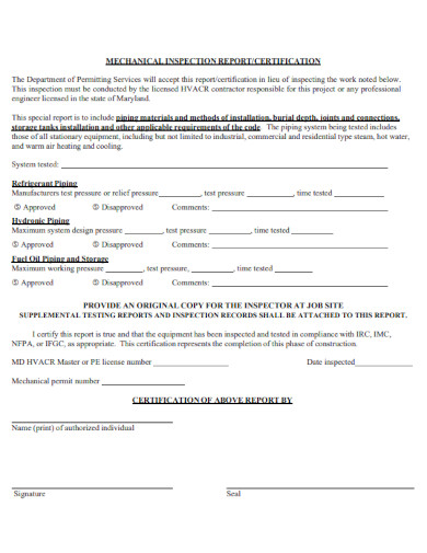 23+ Sample Inspection Report Templates- Docs, Word, Pages