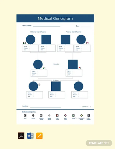 Genogram Template - 22+ Word, PDF Documents Download