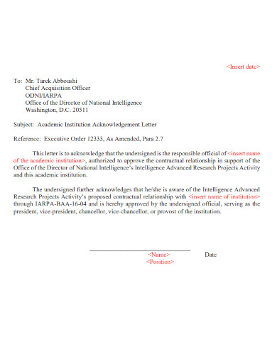 Training Acknowledgement Letter Templates - 14+ Free Word, PDF Format ...