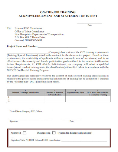 Training Acknowledgement Letter Templates - 14+ Free Word, PDF Format ...