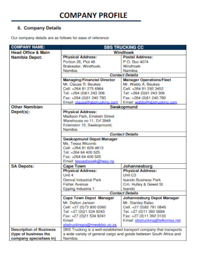 13+ Company Description Examples - PDF