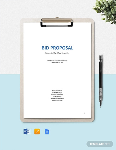 11+ FREE Construction Project Proposal Templates - PDF, Word