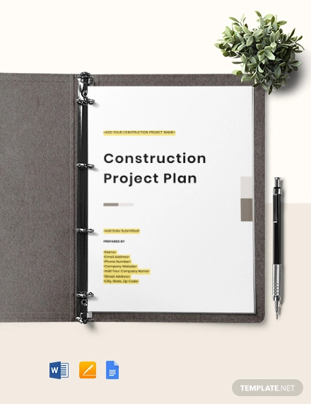 25+ FREE Construction Project Plan Templates - PDF, Word
