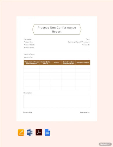 25+ Non Conformance Report Templates - PDF, Docs, Word, Pages