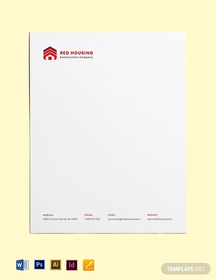 Construction Company Letterhead Template - 13+ Free Word, PDF ...