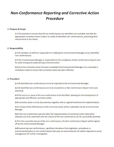 25+ Non Conformance Report Templates - PDF, Docs, Word, Pages