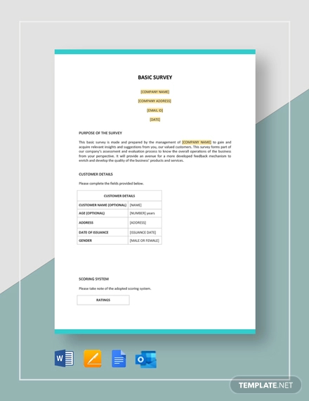 20+ FREE Construction Survey Templates in PDF | DOC