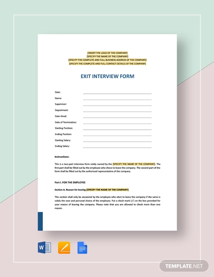 9+ HR Interview Forms | HR Templates