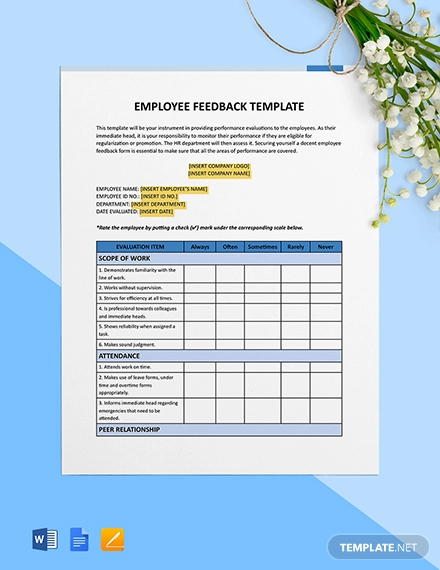 9+ HR Feedback Forms | HR Templates | Free & Premium Templates