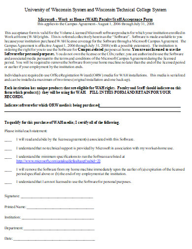 FREE 10+ Work From Home Application Form Templates in PDF | MS Word