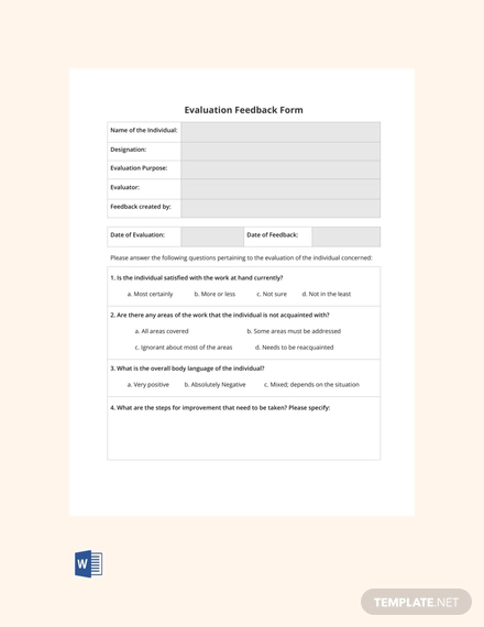 17+ FREE Sample HR Evaluation Forms & Examples - Word, PDF, PSD