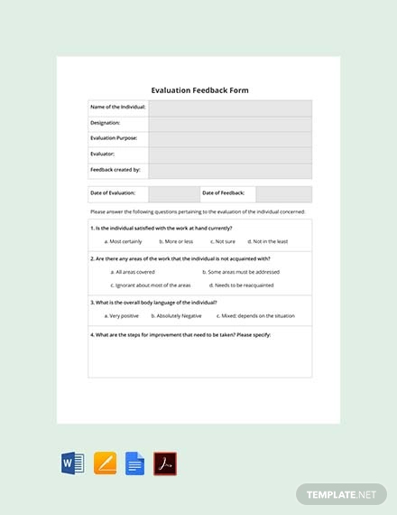 17+ FREE Sample HR Evaluation Forms & Examples - Word, PDF, PSD