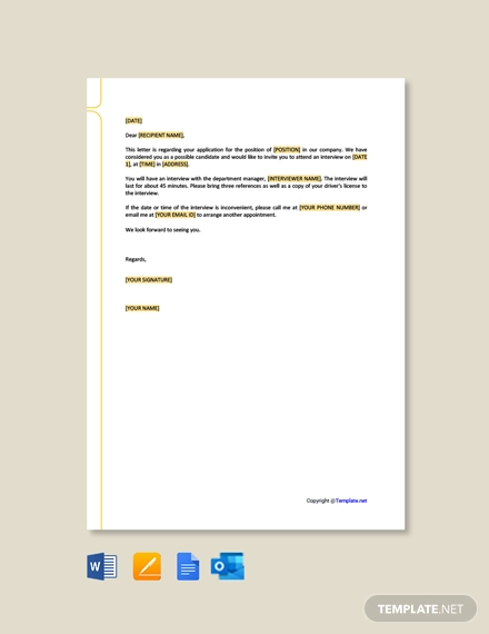 19+ FREE HR Invitation Letter Templates - PDF, DOC