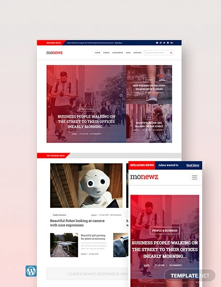 23+ News Blog Themes & Templates | Free & Premium Templates