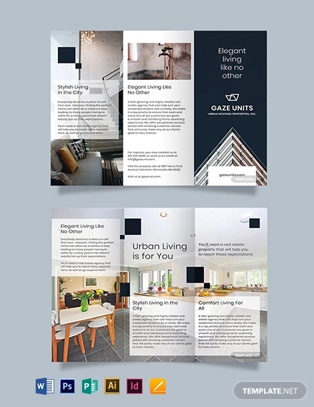 40 Real Estate Brochures Word PDF PSD Apple Pages