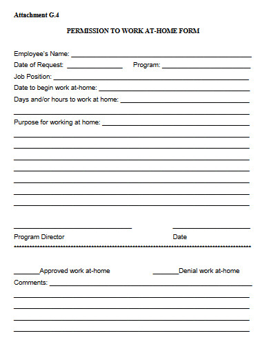 FREE 10+ Work From Home Application Form Templates in PDF | MS Word