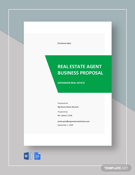 15+ FREE Real Estate Business Proposal Templates - Free Word, PDF ...