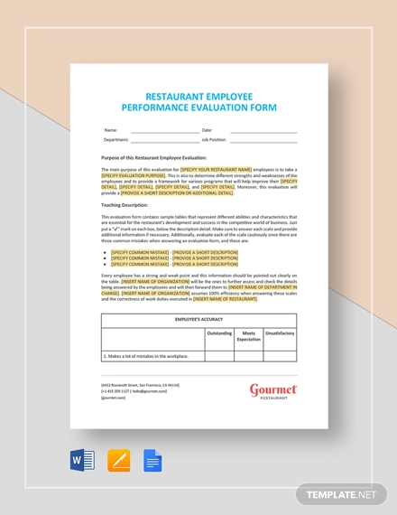 17+ FREE Sample HR Evaluation Forms & Examples - Word, PDF, PSD