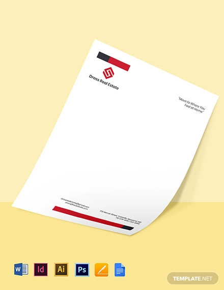14+ FREE Real Estate Company Letterhead Templates - Free PSD, Word ...