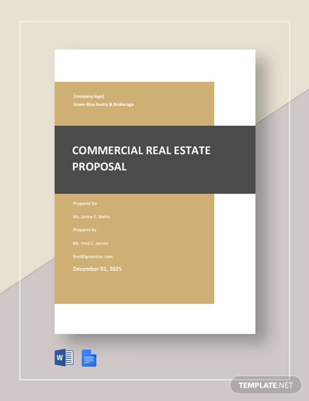 18+ FREE Real Estate Proposal Templates in PDF | Word | Pages | Google Docs