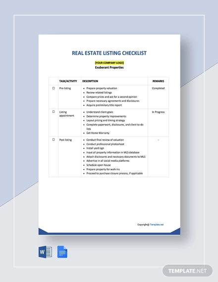 12+ FREE Real Estate Listing Templates in PDF