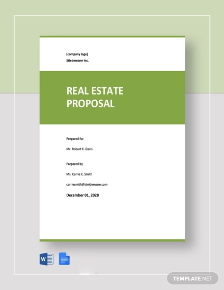 18+ FREE Real Estate Proposal Templates in PDF | Word | Pages | Google Docs