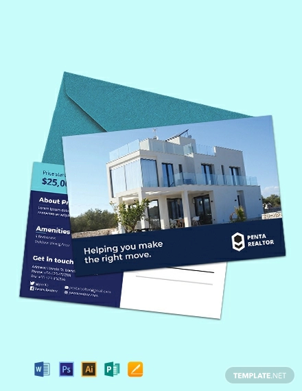 20 FREE Real Estate Postcard Templates Free Sample Example Format 